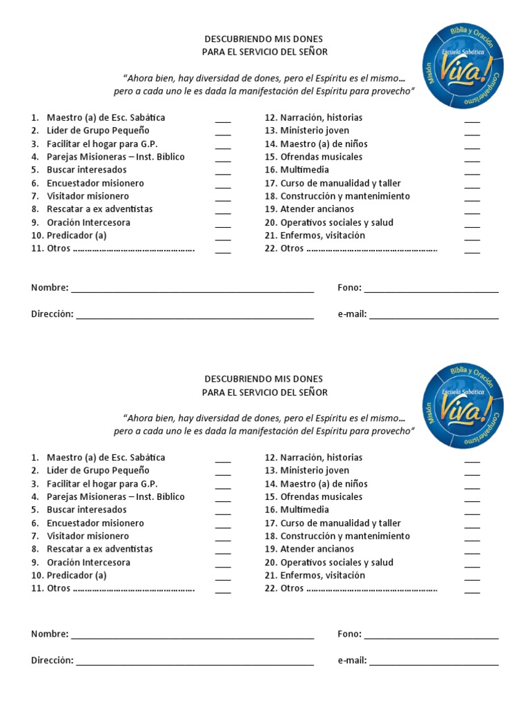 Descubriendo Mis Dones | PDF