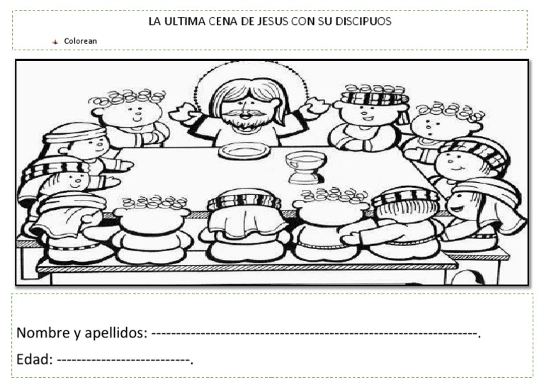 Ficha La Ultima Cena | PDF