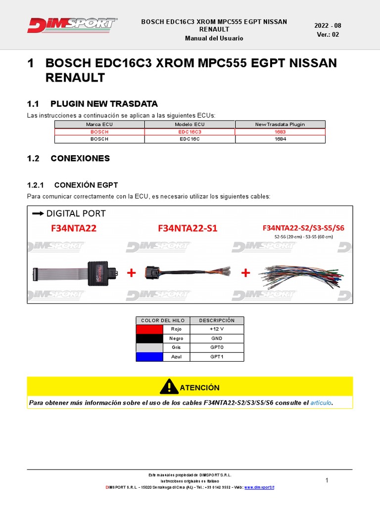 NT Bosch Edc16c3 Xrom MPC555 Egpt Nissan Renault 1034 | PDF | Arco iris ...