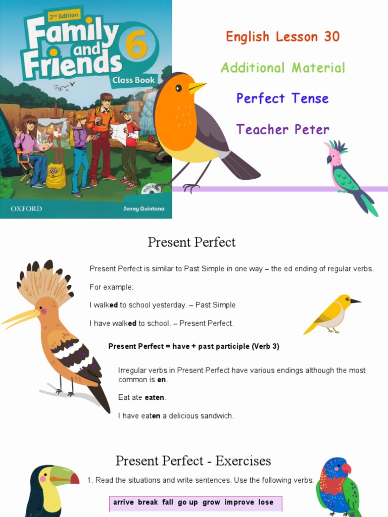 Thailand Curriculum Primary 6 English 0 | PDF | Perfect (Grammar) | Verb