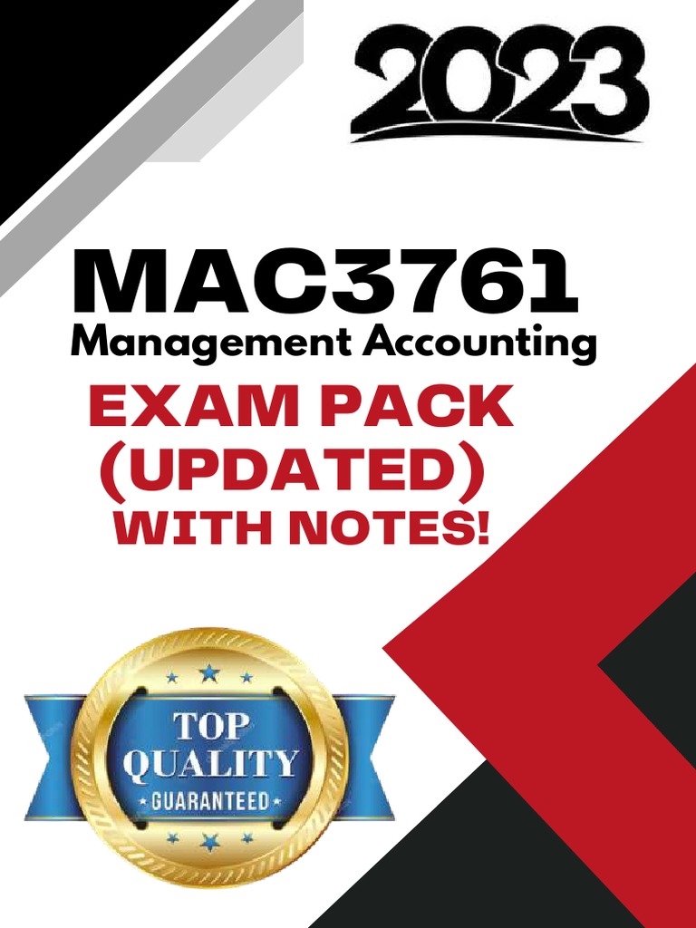 Management Accounting: Exam Pack (Updated) | PDF | Interest | Investing