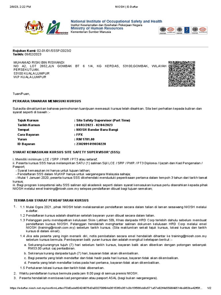 NIOSH - E-Daftar | PDF