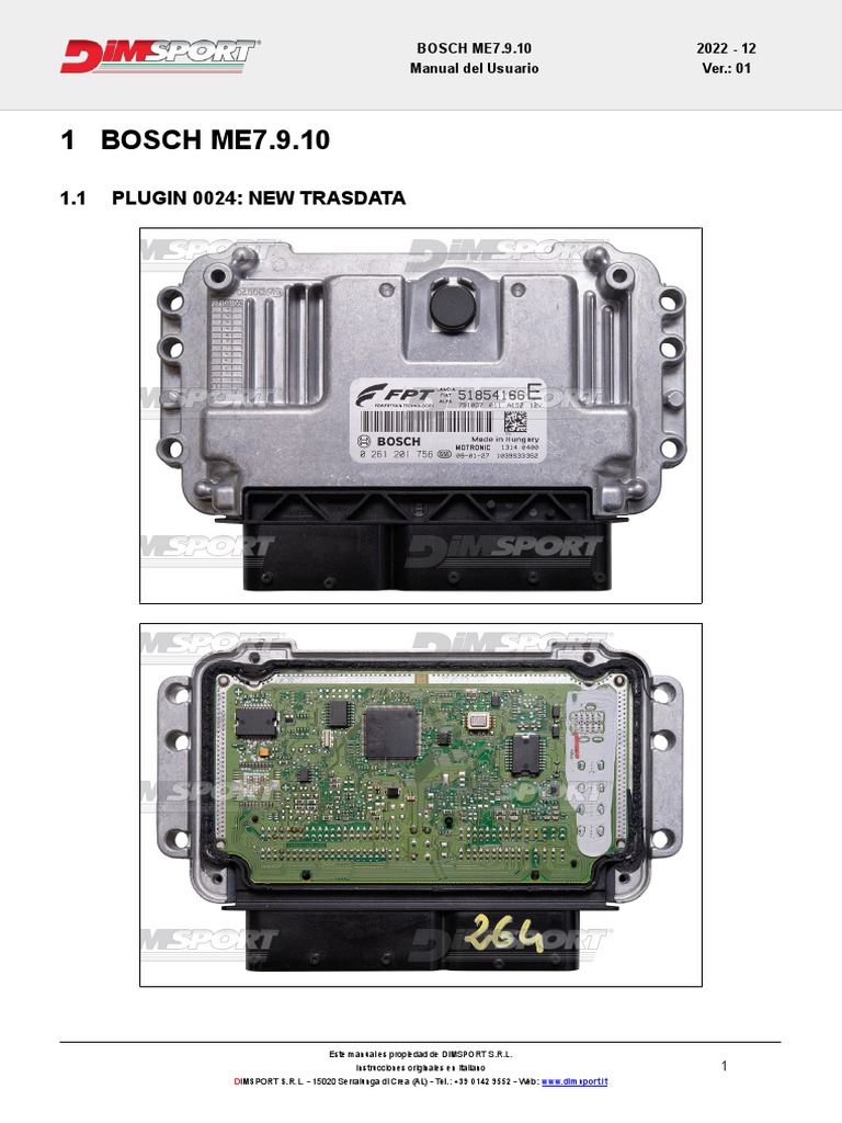 NT Bosch Me7.9.10 1034 | PDF | Informática | Bienes manufacturados