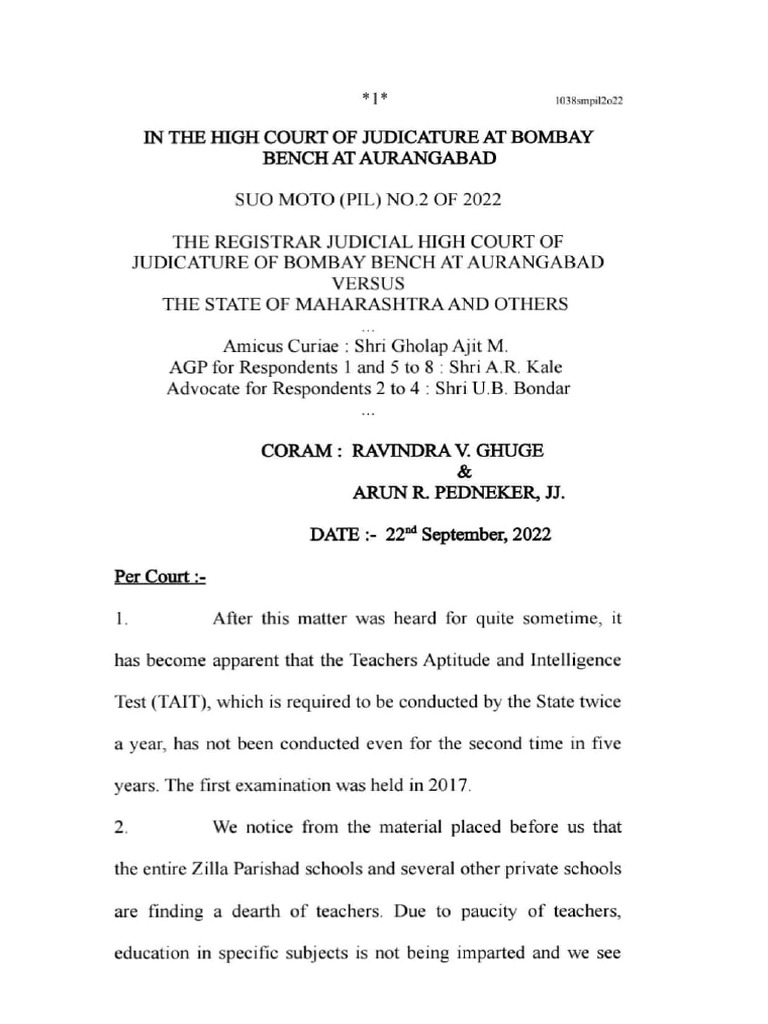 TAIT Court Order | PDF