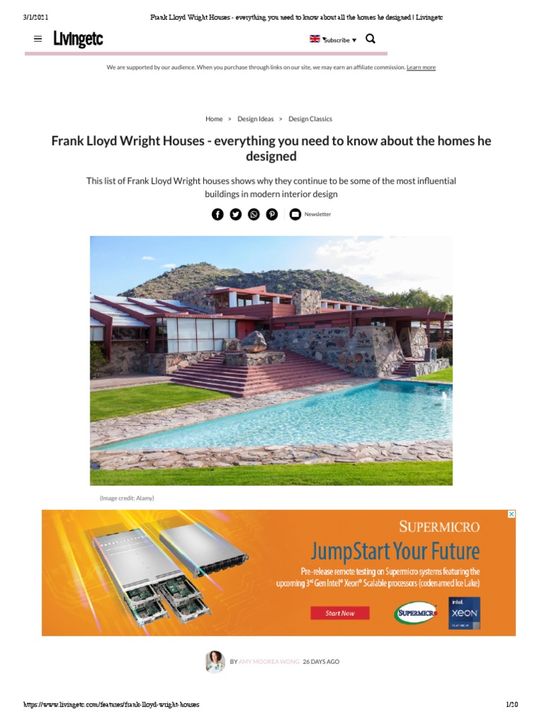 Frank Lloyd Wright Houses - Everything You Need To Know About The Homes ...