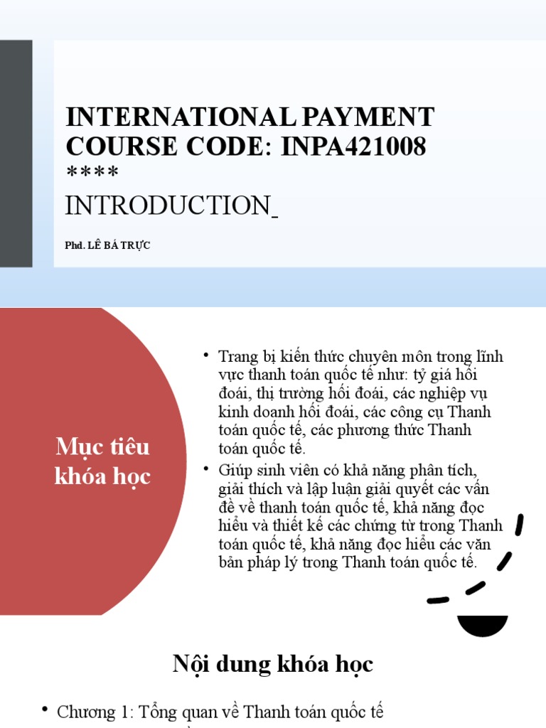 Chap 1 International Payment | PDF