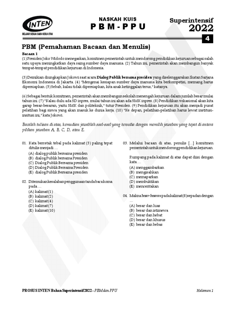 Pbm-Ppu: Superintensif | PDF