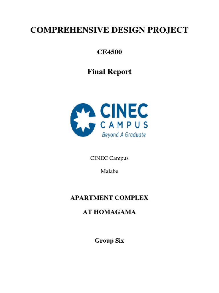 Comprehensive Design Project: Final Report | PDF | Environmental Impact ...
