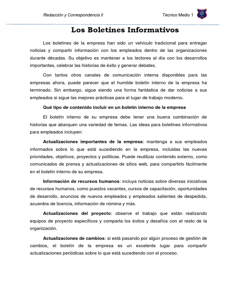 TEMA 2 Los Boletines | PDF | Gestión de recursos humanos | Información