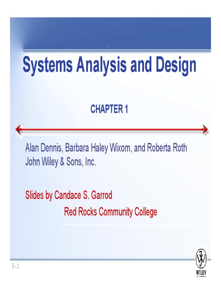 Systems Analysis and Design Systems Analysis and Design | PDF | Systems Science | Systems ...