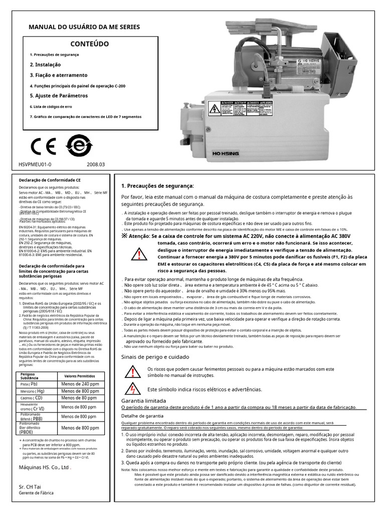 ME-Manual-English en PT | PDF | Ciências Físicas | Engenharia Elétrica