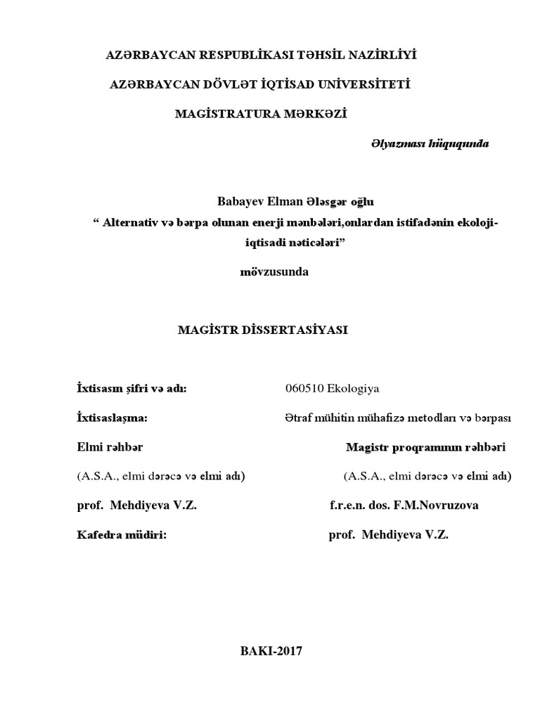 Babayev Elman | PDF