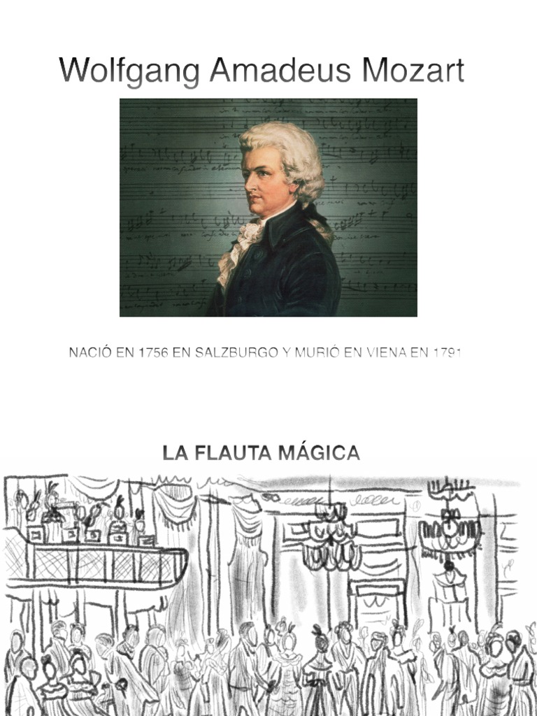 Wolfgang Amadeus Mozart: Nació en 1756 en Salzburgo Y Murió en Viena en 1791 | PDF | Arte | Clásicos