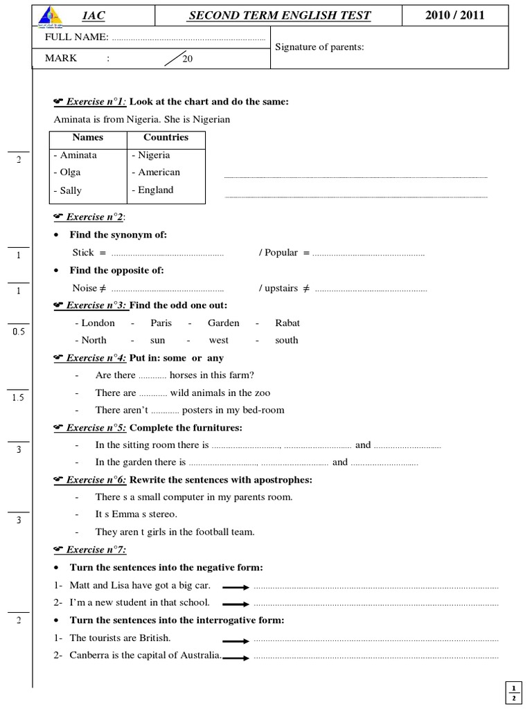 Analysis of an English Language Exam: Comprehensive Assessment of ...