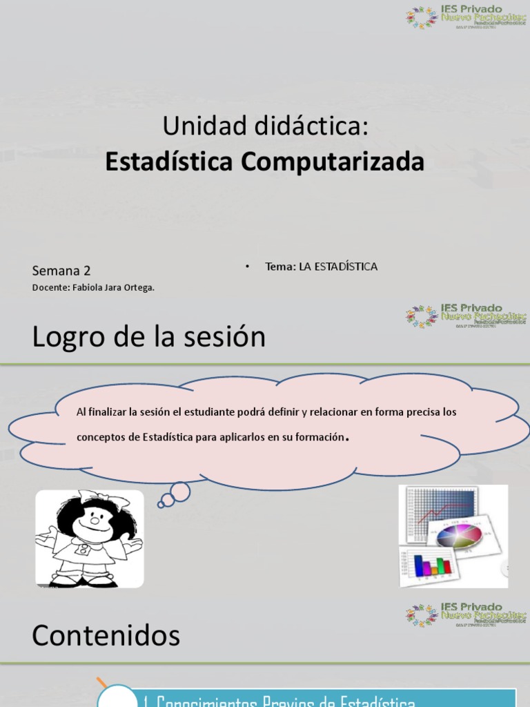 Unidad Didáctica:: Estadística Computarizada | PDF | Estadísticas ...