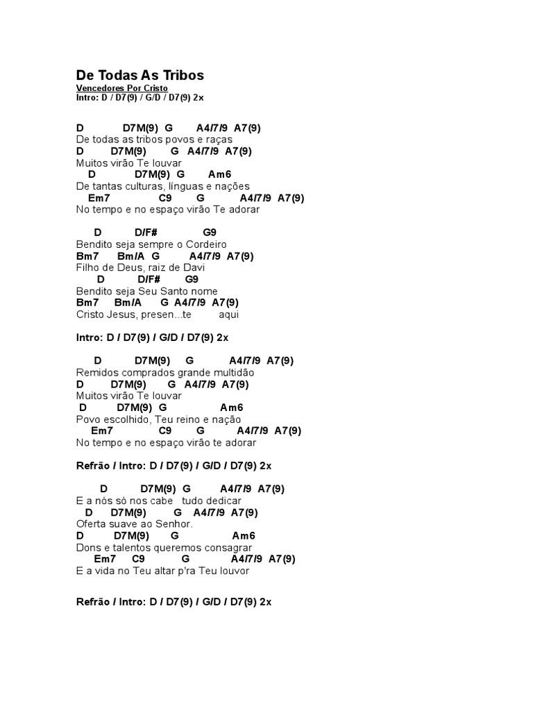 De Todas As Tribos | PDF