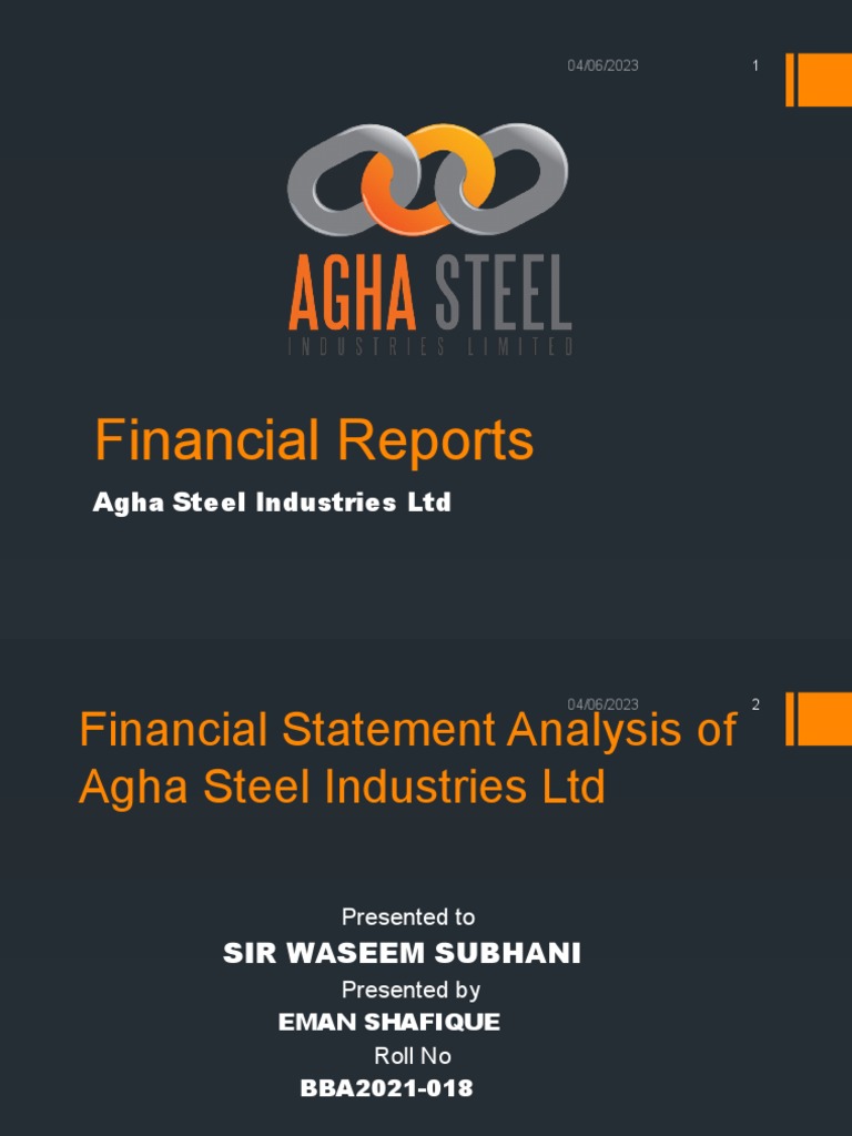 Financial Reports: Agha Steel Industries LTD | PDF | Working Capital ...