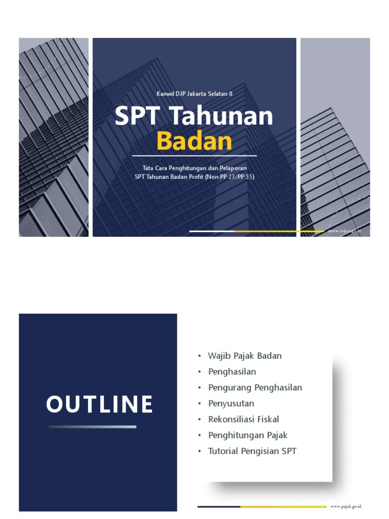 Panduan SPT Tahunan Badan Profit | PDF