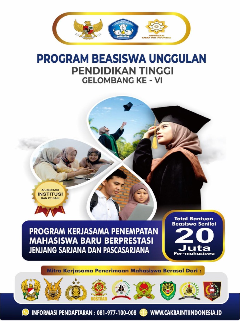 Brosur Beasiswa Cakra Gelombang Ke Vi | PDF