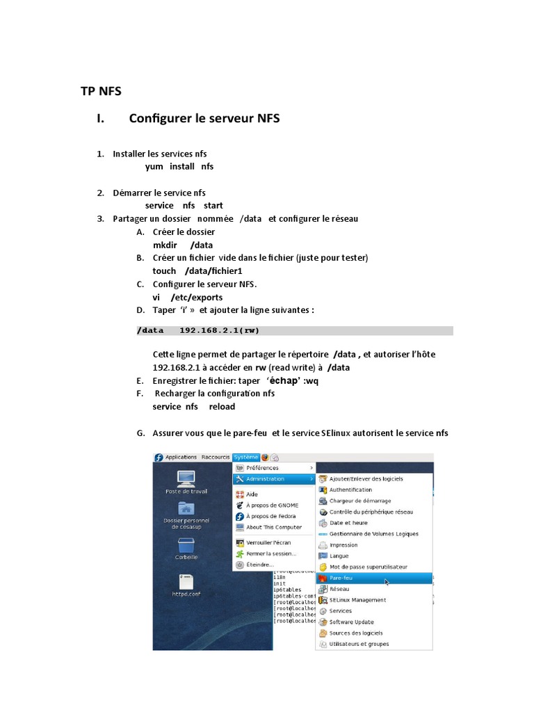 TP Nfs | PDF | Serveur (Informatique) | Microsoft Windows