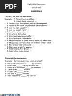 English File Beginner 4th Edition Unit 1 Test | PDF | English Language ...