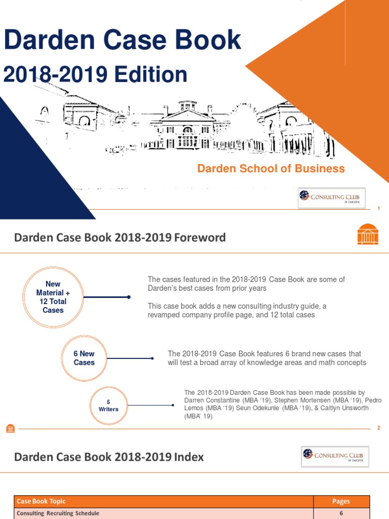 Darden Case Book: 2018-2019 Edition | PDF