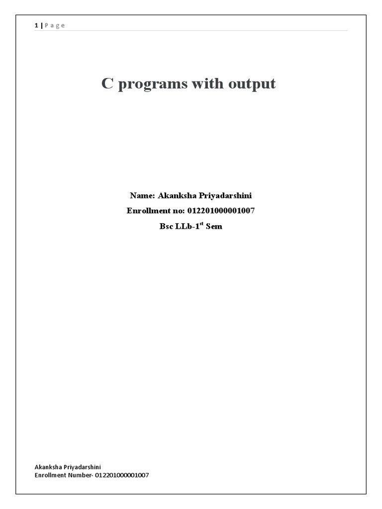 C Program 1 Sem | PDF | Pointer (Computer Programming) | Matrix (Mathematics)