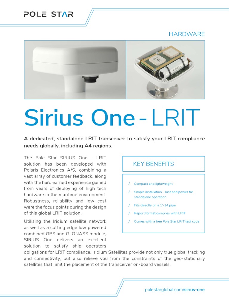 Sirius One Brochure | PDF | Global Positioning System | Wi Fi