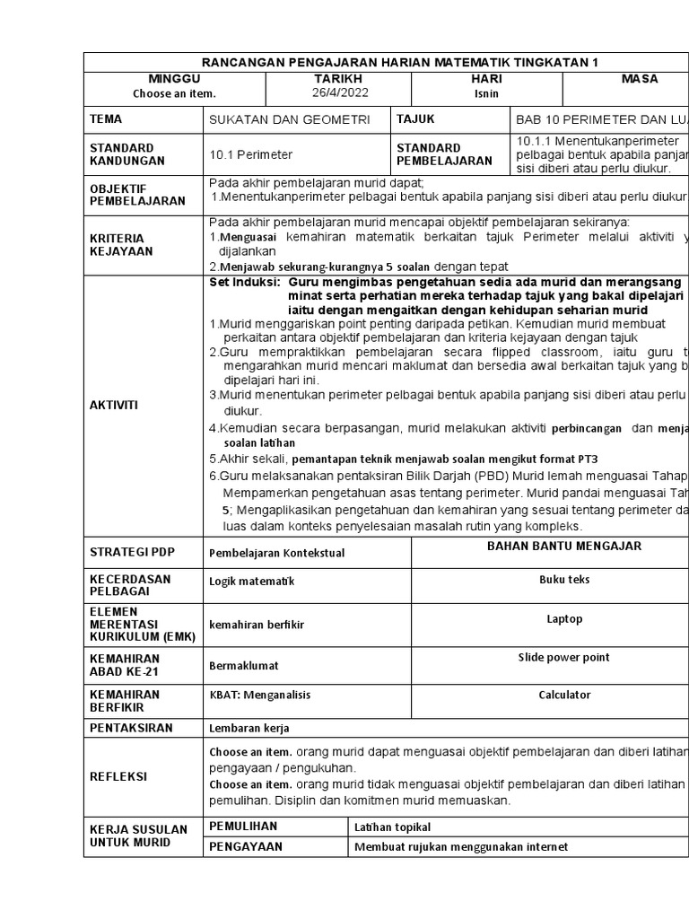 10.1 Perimeter | PDF