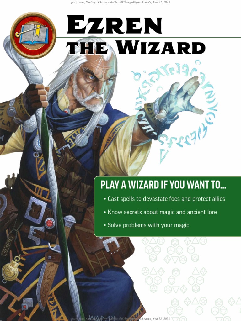 Wizard | PDF | Role Playing Games | Role Playing