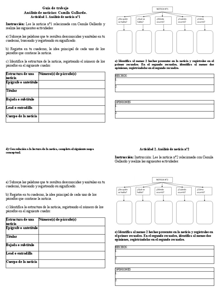 Analisis Noticia 6° | PDF | Escritura | Comunicación escrita