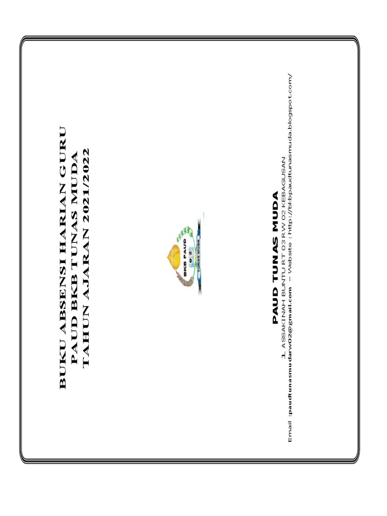 Contoh BUKU ABSENSI GURU | PDF