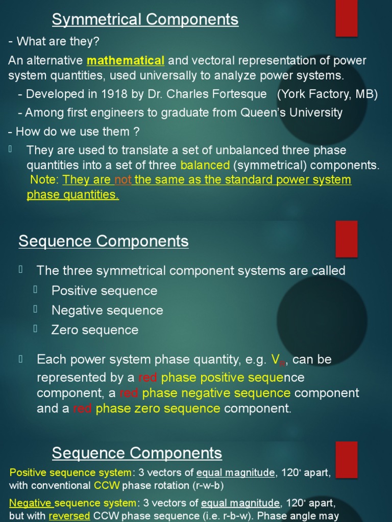 Symmetrical Components in Power Systems | PDF | Electrical Engineering ...