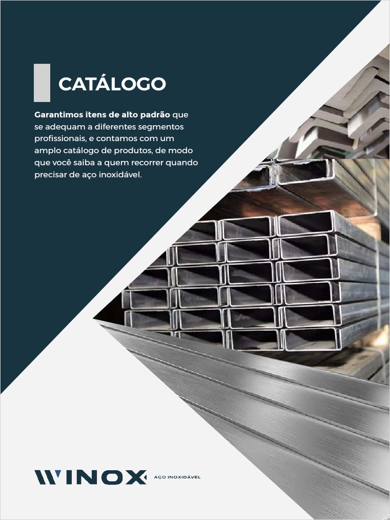 Catálogo Winox 2023 | PDF | Aço | Aço inoxidável