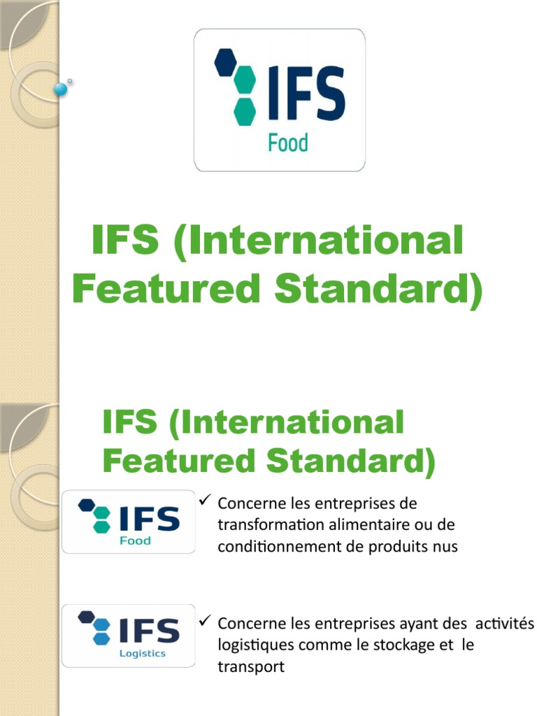 Cours IFS Food | PDF | Audit | Système de management de la qualité