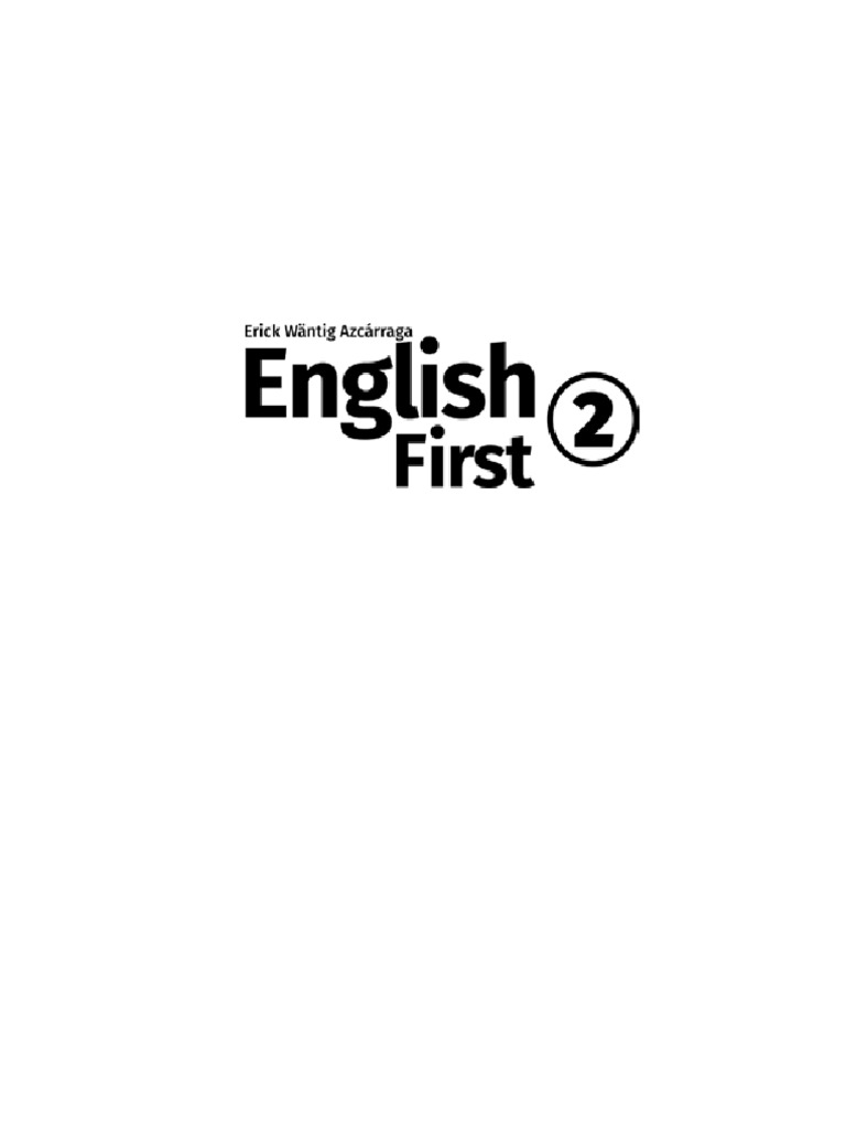 English First 2 | PDF | English Language
