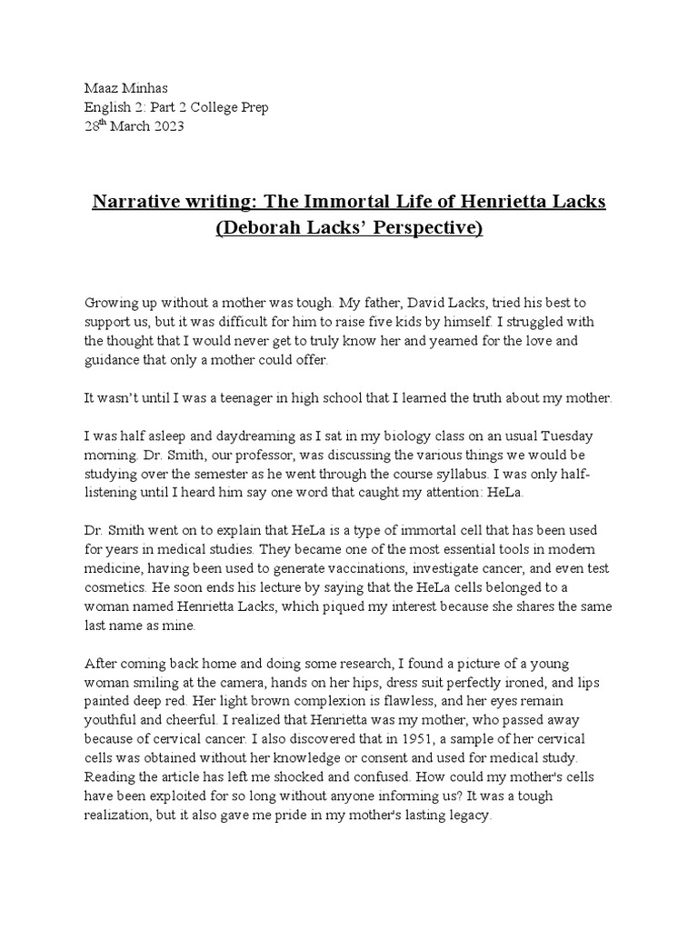 Narrative Writing | PDF