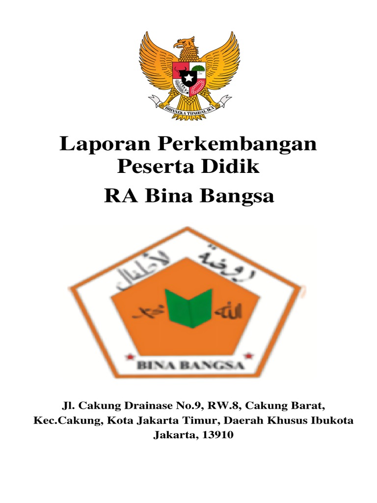 Laporan Perkembangan Peserta Didik (Sampul Buku) | PDF