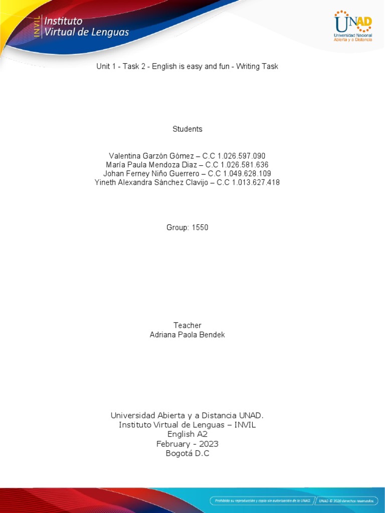 Anexo 1 - Task 2 - English Is Easy and Fun Writing Task 1550 | PDF