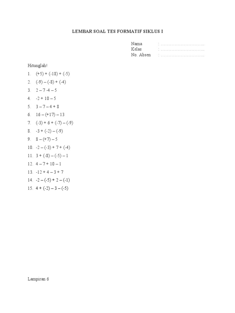 Soal PTK 5-8 | PDF | Teaching Methods & Materials