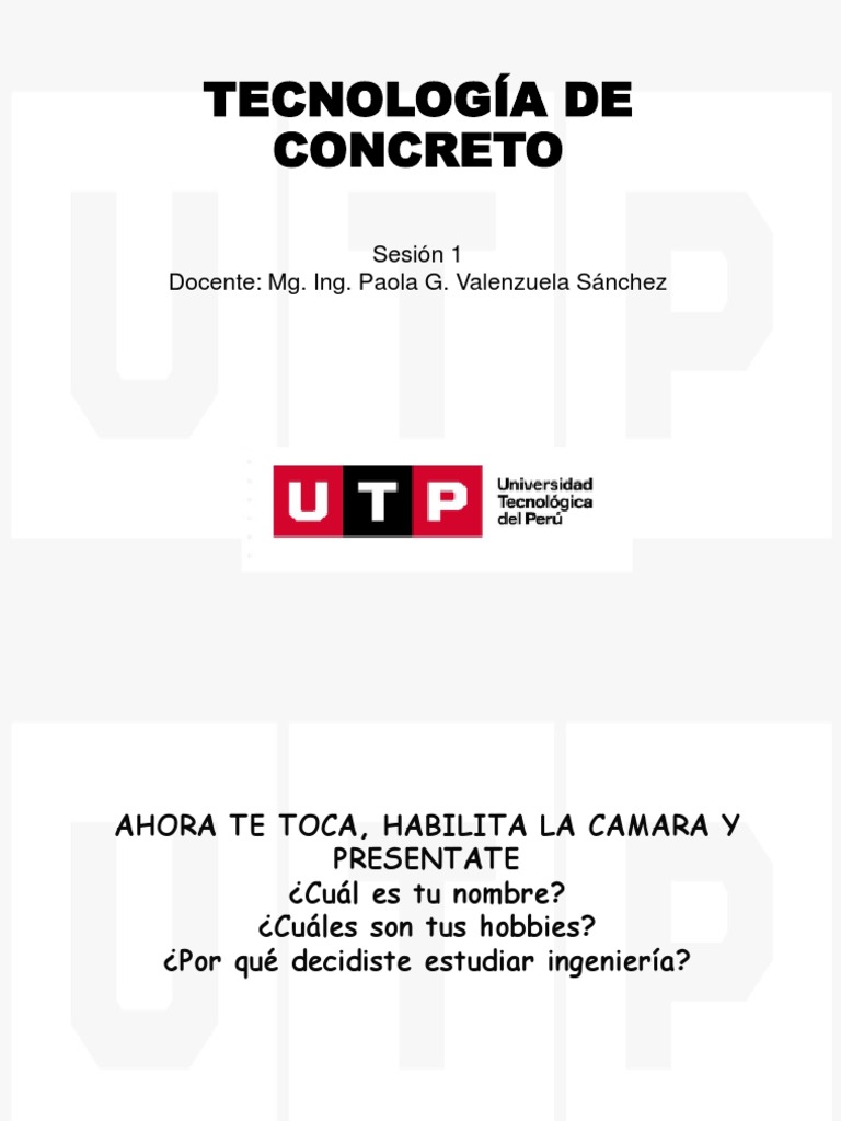 Tecnología de Concreto_S1 | PDF | Hormigón | Cemento