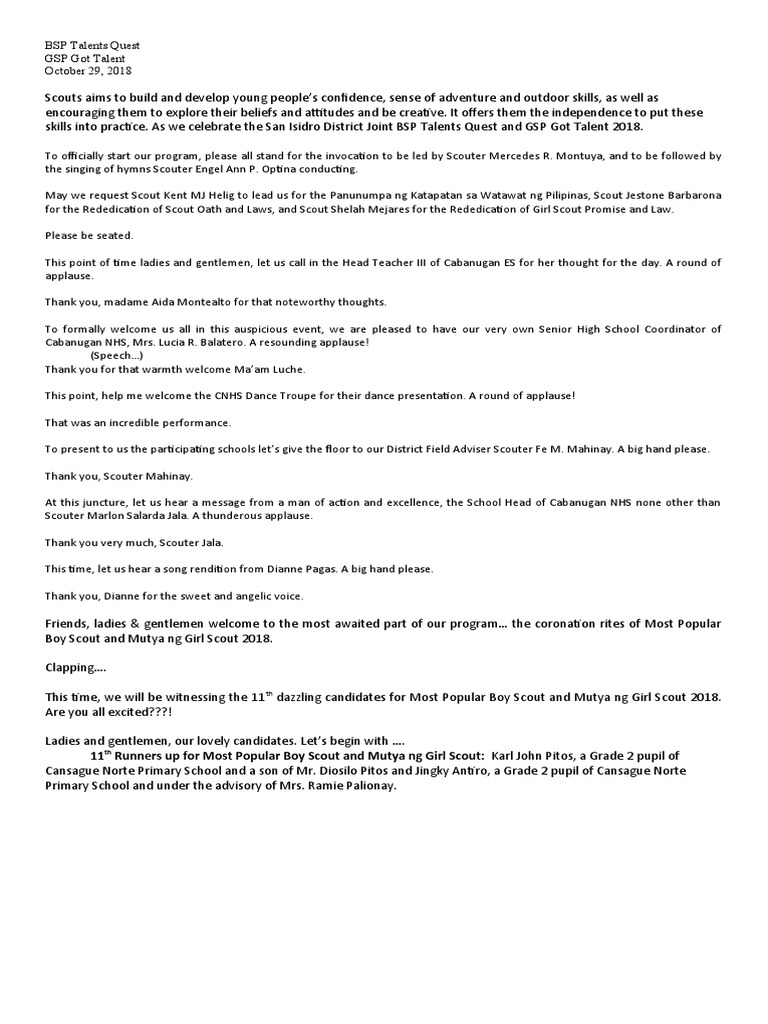 11 Runners Up For Most Popular Boy Scout and Mutya NG Girl Scout: Karl ...