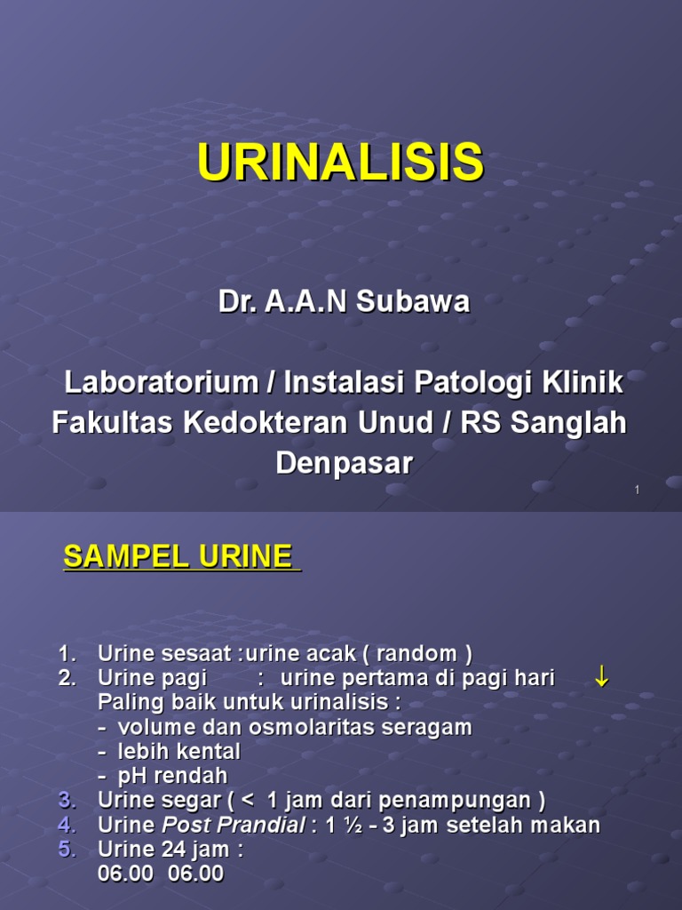 Urinalisis | PDF