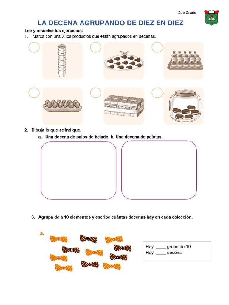 La Decena Agrupando de Diez en Diez - 28-03-23 | PDF
