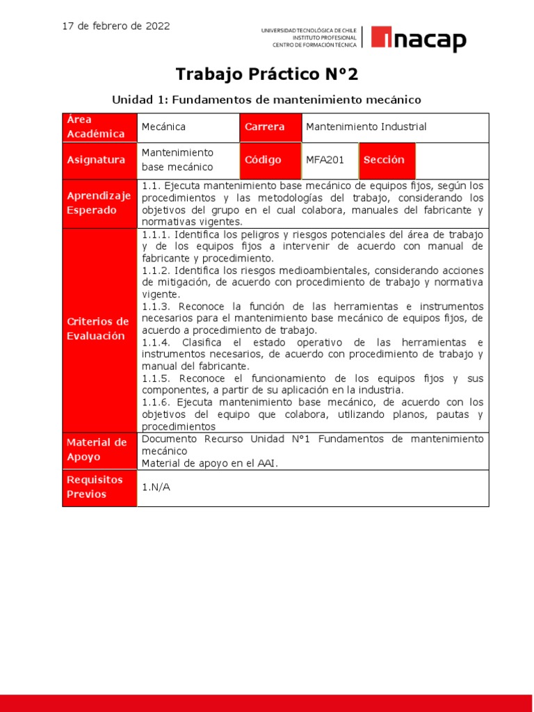 Mfa201 U1 TP2 | PDF | Bomba | Tornillo