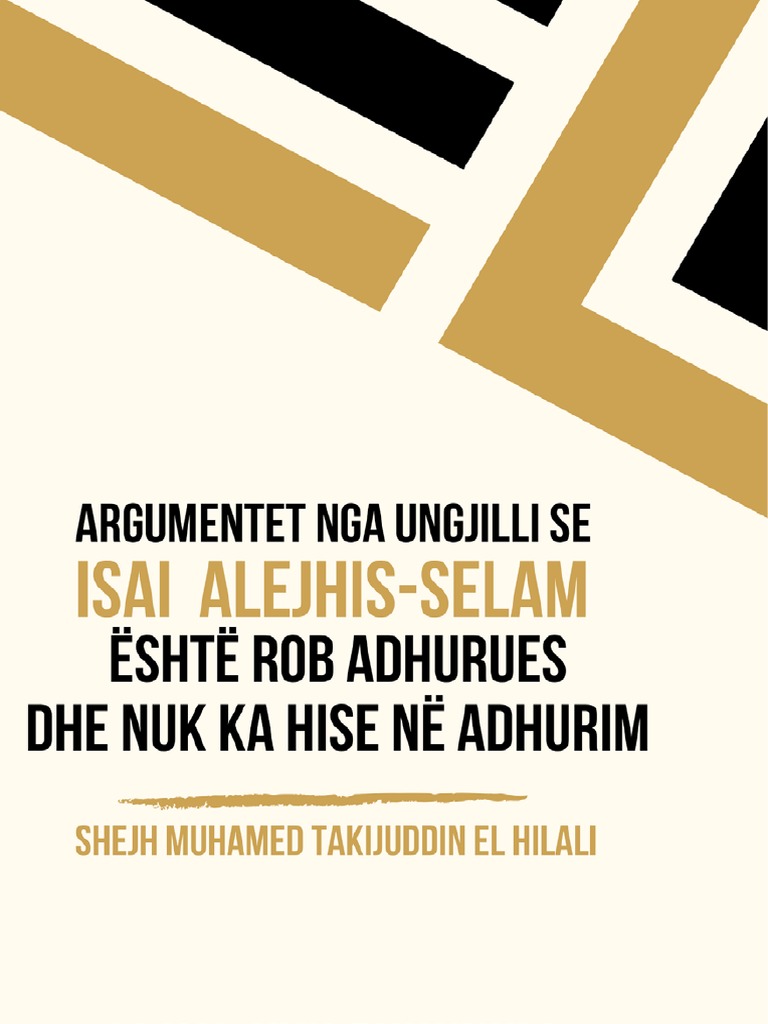 Argumentet Nga Ungjilli Se Isai Alejhis-Selam Është Rob | PDF