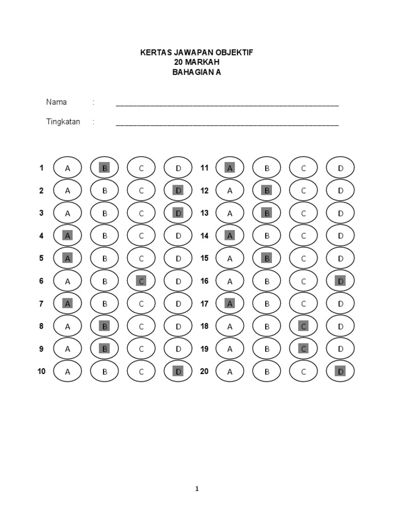 PAI 2022 Skima Jawapan | PDF