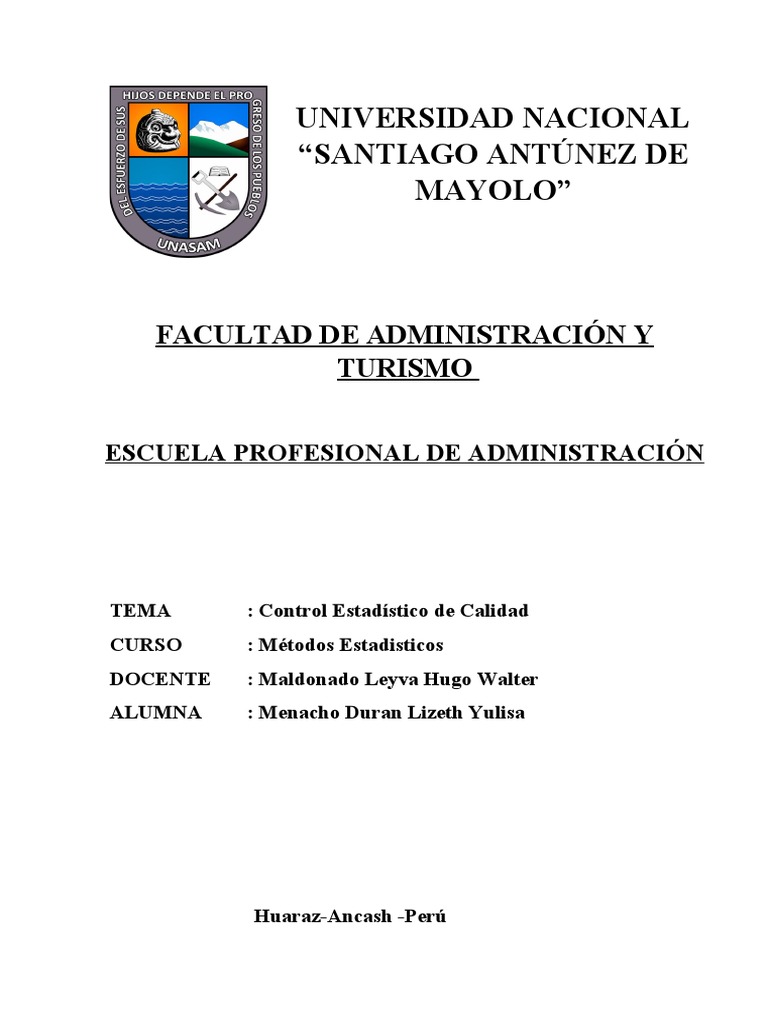 Universidad Nacional "Santiago Antúnez de Mayolo": Facultad de ...