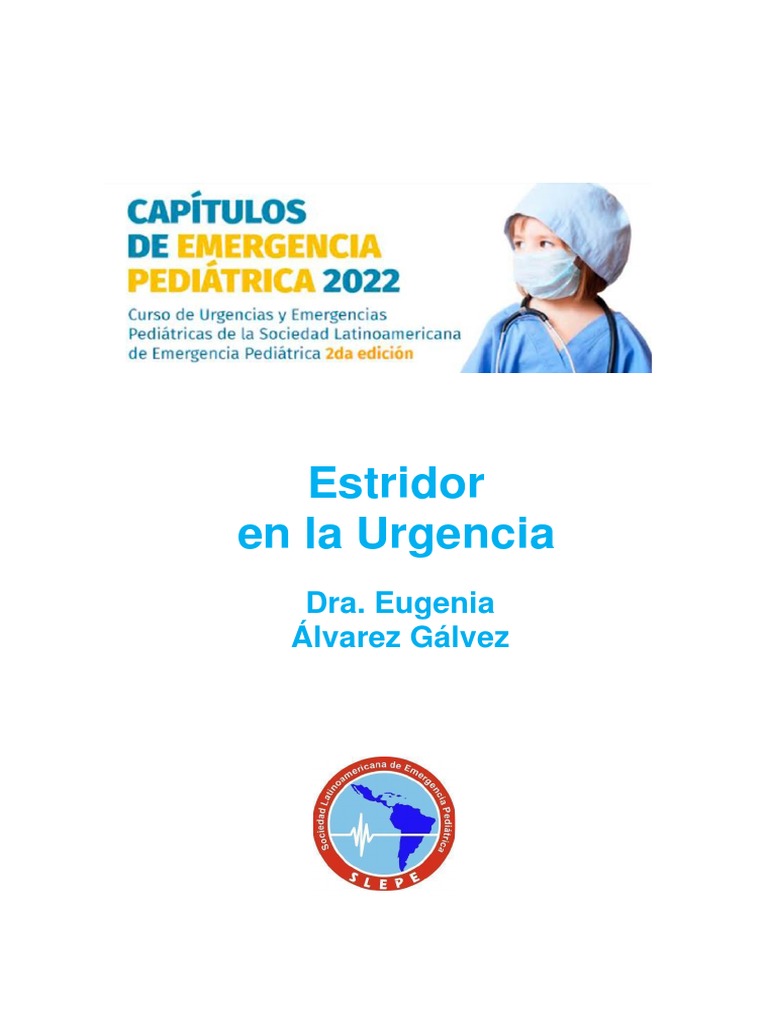 A.3.3. Material Estridor en La Urgencia | PDF | Tos | Medicina CLINICA