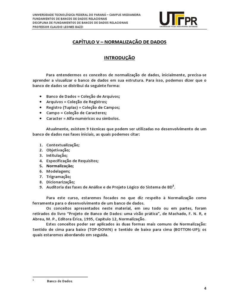 Normalização de Dados e suas Formas Normais: Uma Introdução ao Processo ...